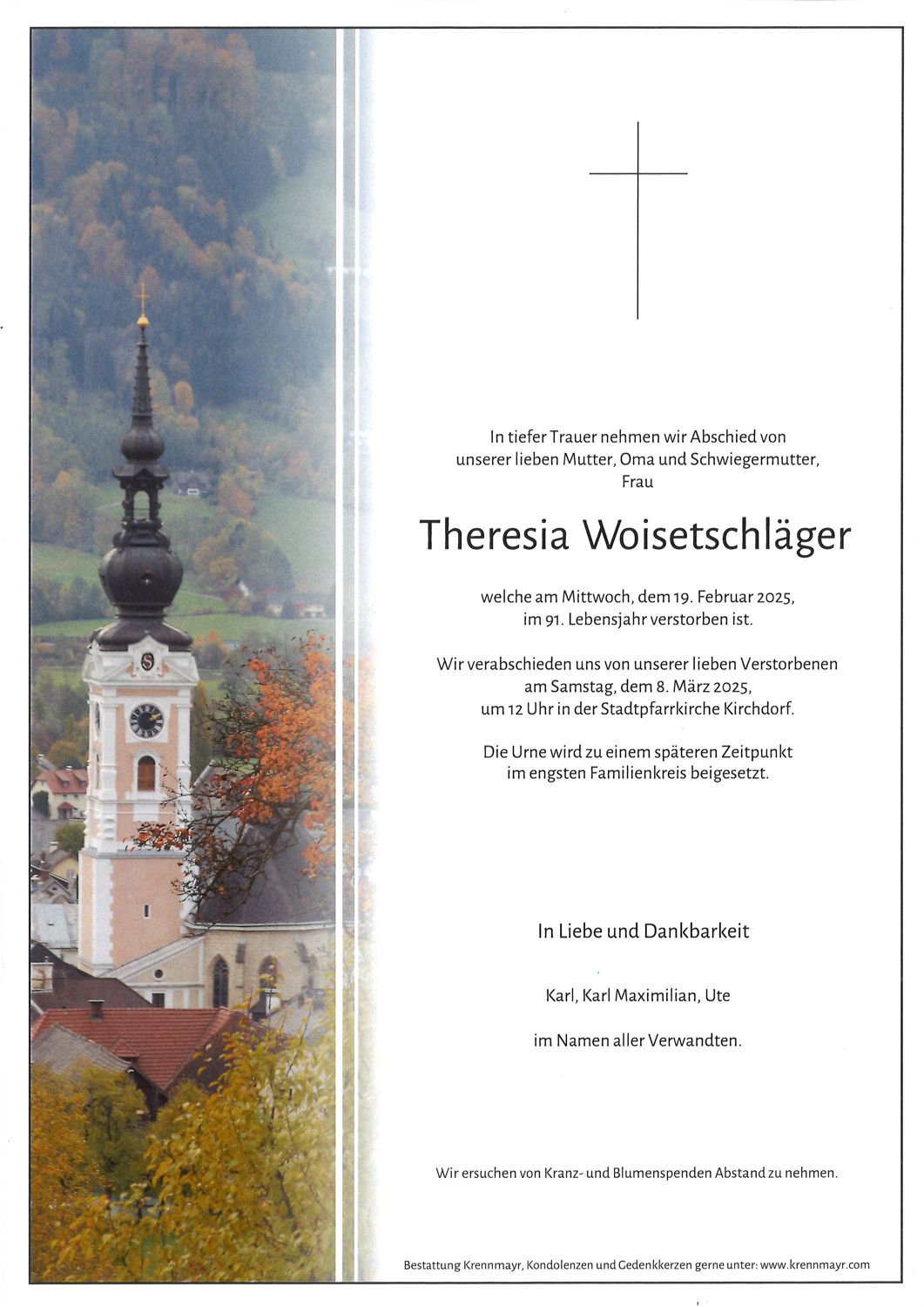 Todesfall Theresia Woisetschläger